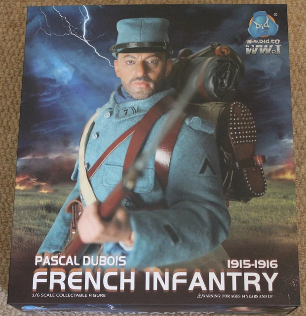 DID ACTION FIGURE ww1 french pascal dubois 1/6 12'' boxed dragon cyber ...