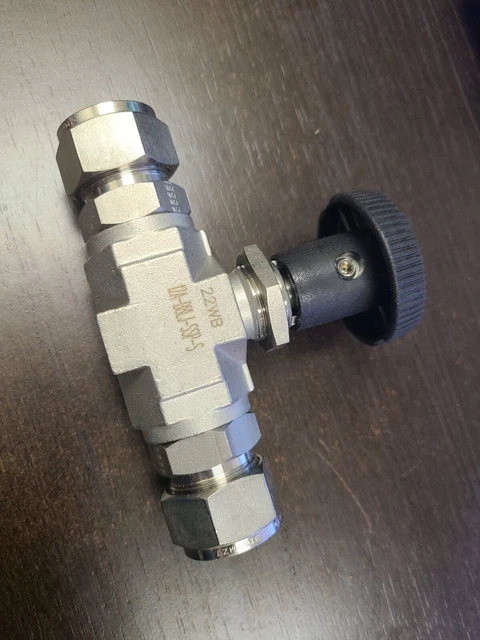 VANNE À BILLE Parker 12A-B8LJ-SSP TF5D 22WB VANNE HYDRAULIQUE COMPRESSION 3/4" A-Lock EUR 274,84 ...