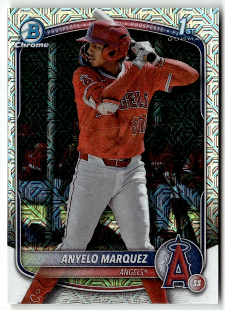 2025 TOPPS BOWMAN Chrome MLB No. BCP-201 Anyelo Marquez Mojo Refractor ...