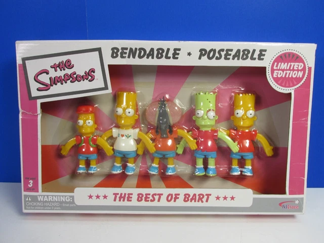 SIGILLATO THE SIMPSONS best of bart simpson SET FIGURE PIEGHEVOLI 2006 ...