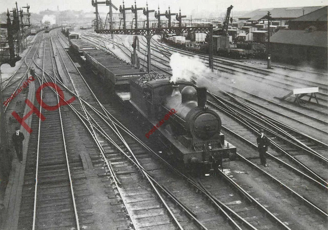 POSTCARD- LNER CLASS J21 NO 534 AT YORK WITH A TRAIN OF BRIDGE GIRDERS ...