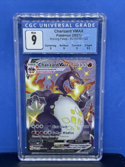 CHARIZARD VMAX SV107/SV122 - Pokemon Shining Fates - CGC 9 Mint - With ...