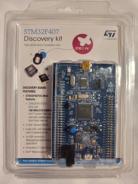STM32F407 DISCOVERY KIT - STM32 F4 board - brand new in package $15.00 ...