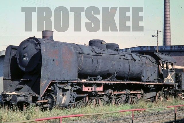 35MM SLIDE PKP Poland Railways Steam Loco Pu29 1 Torun 1972 Original ...