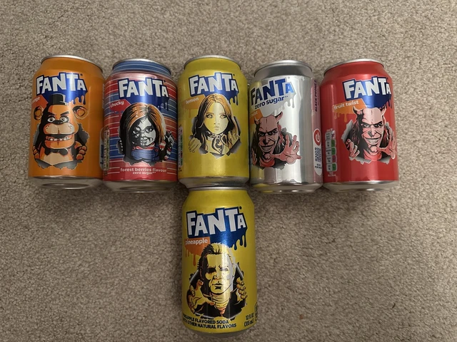 ALL 5 FANTA UK Halloween 2025 Cans 330ml Still Sealed & USA Import ...