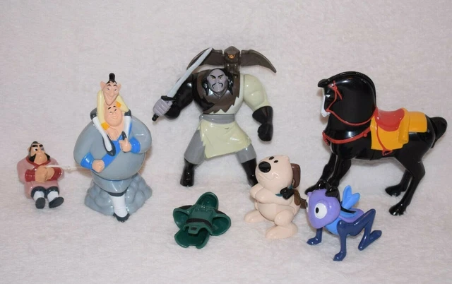 DISNEY MULAN MCDONALD'S Toys Shan Yu Chien Po Yao Ling Cricket 1998 ...