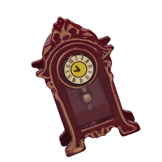MINI HOUSE DESK Clock Simulation Wood Table Clock Model Pretend Play ...