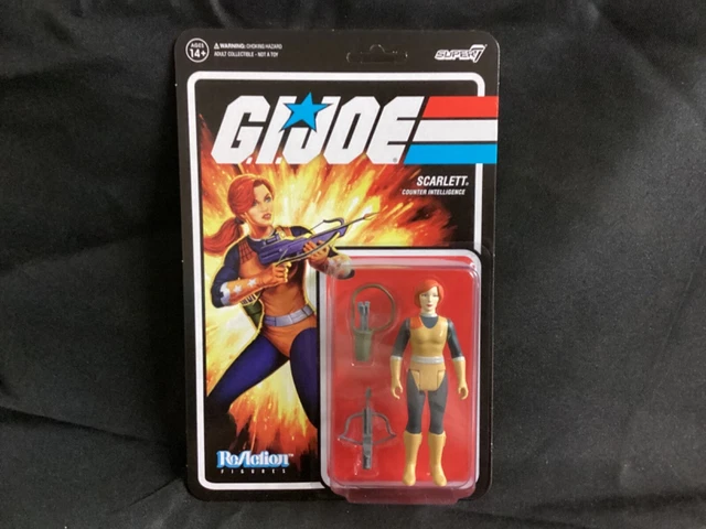 SUPER7 REACTION GI Joe Scarlett Counter Intelligence Action Figure ...