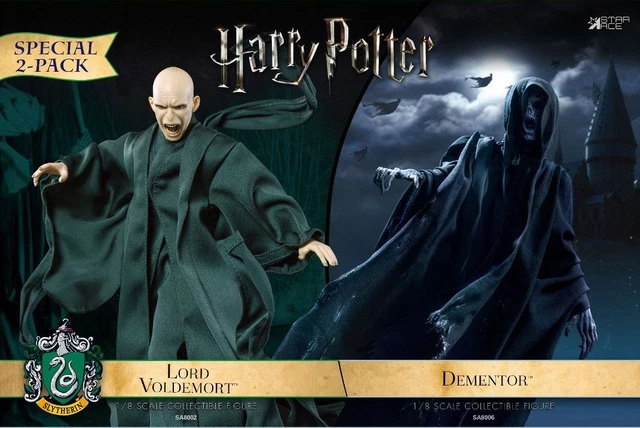 HARRY POTTER DEMENTOR & LORD VOLDEMORT 2-Pack SET 1/8 Action Figure ...