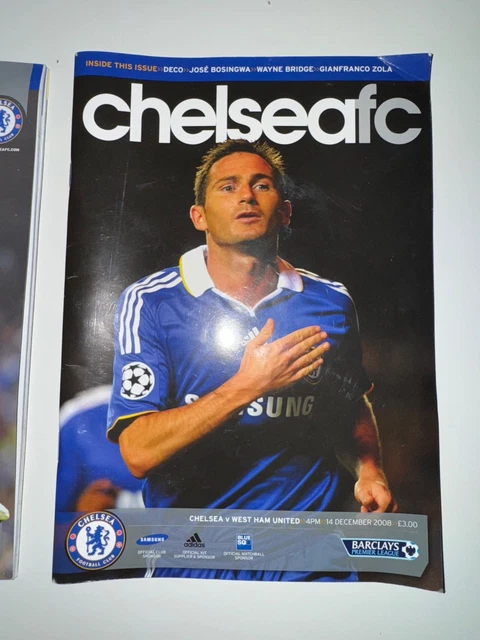 3 X CHELSEA Official Match Day Programmes 2008 £6.51 - PicClick UK