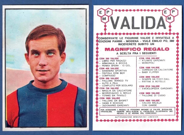 FIGURINA CALCIATORI PANINI 1965/66 - Nuova/New - Micelli - Bologna EUR ...