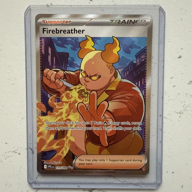 FIREBREATHER 119/094 POKÉMON Mega Evolution Phantasmal Flames Ultra ...