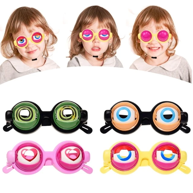 KINETIC CRAZY EYES Glasses Pull String Blinking For Kids And Adults ...