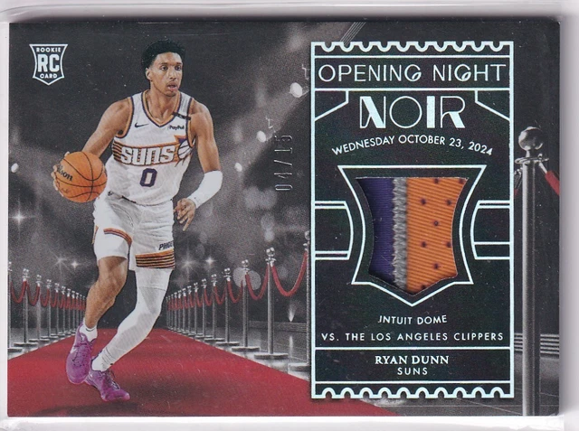 2024-25 PANINI NEGRO NBA N º Onm-Ryd Ryan Dunn Rookie Parche 4/15 EUR ...