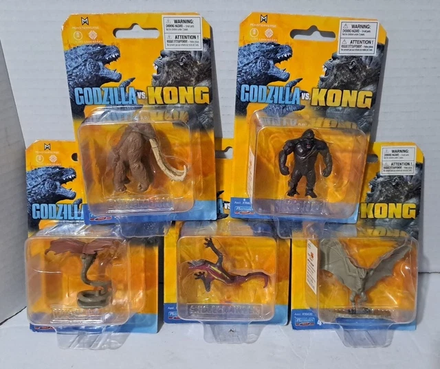 PLAYMATES GODZILLA VS Kong 2 Inch Mini Figure Lot Of 5 New In Package ...