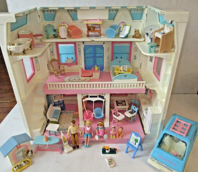 FISHER PRICE LOVING Family Vintage 1993 Dollhouse Furniture Dolls Van Toy Lot 450.00 PicClick