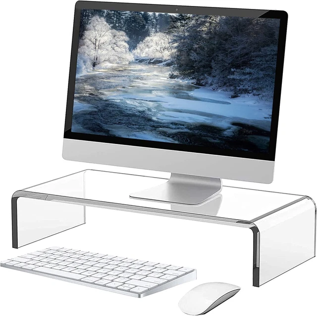 ACRYLIC MONITOR STAND Riser - Desk Platform for Computer Monitor ...