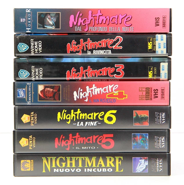 A NIGHTMARE ON Elm Street VHS Collection Original Saga Complete 7 ...