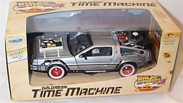 WELLY DIECAST 1:24 Delorean Time Machine Model- Back To The Future 3 ...