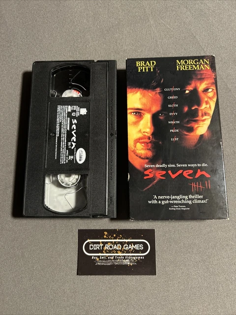 SEVEN VHS MOVIE 1996 / 2001 Brad Pitt - Morgan Freeman £2.84 - PicClick UK