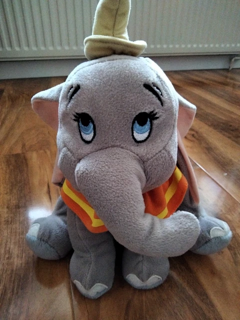 DISNEY DUMBO GREY & Hat Plush 12" Elephant £9.99 - PicClick UK
