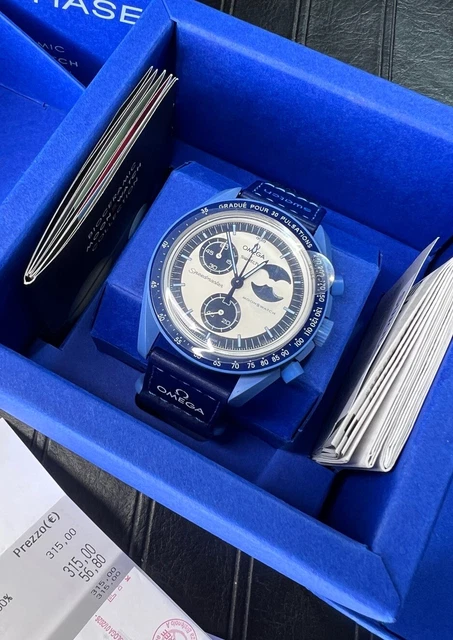 OMEGA X SWATCH Super Blue Moon Limited Edition Moonswatch EUR 499,00 ...