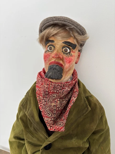 RARE ANTIQUE DUMMY Model Puppet Shoe Cobblers window Display Handmade ...