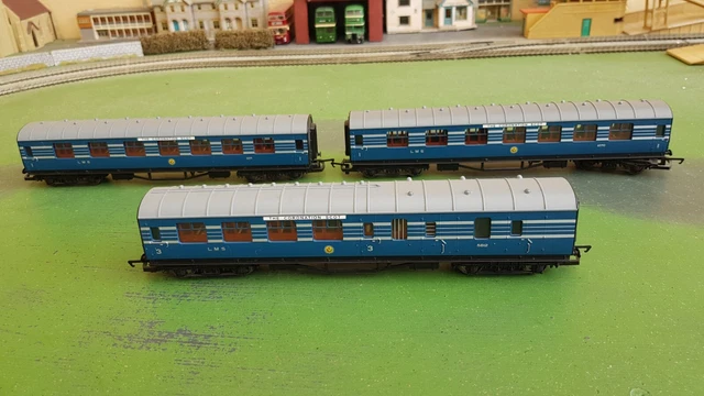 HORNBY R4906 LMS Coronation Scot coach pack (3 coaches), LMS blue ...