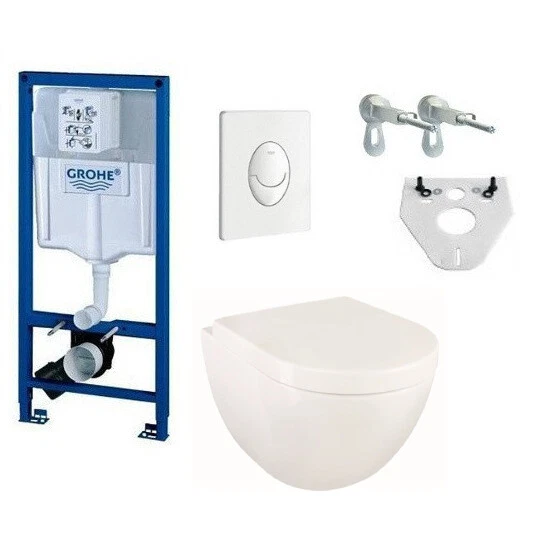 GROHE RAPID SL Design Wand WC mit Sitz spülrandlos Komplettset ...