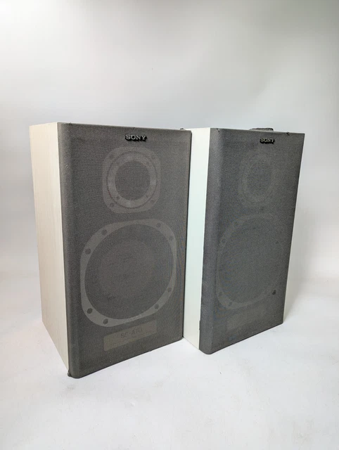 SONY SS-A70E 2 Way Stereo Speakers In White £35.00 - PicClick UK