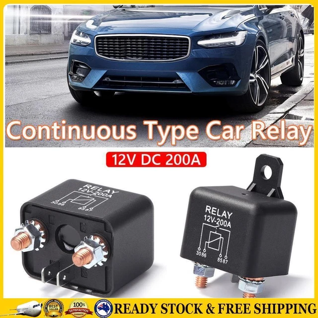 200A 12V DC Split Charge Winch Relay 4 Pin Normally Open for Car Van ...