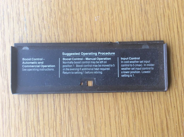 DIMPLEX XT18 ELECTRIC Night Storage Heater Brown Control Panel Cover ...