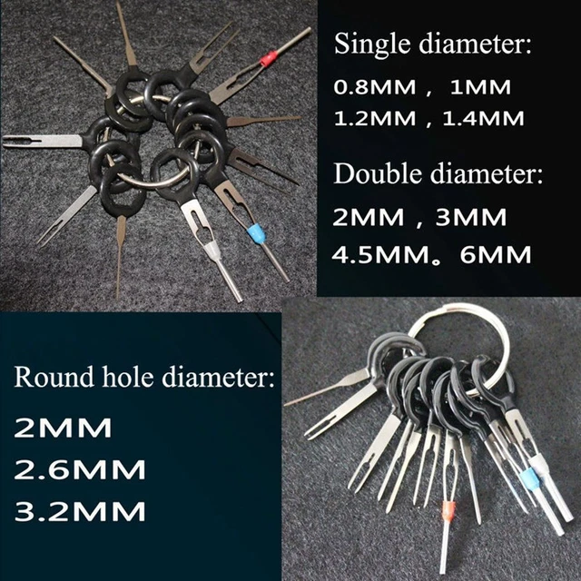 PIN EXTRACTOR KIT Crimp Connector Electrical Wire Car Terminal Removal ...