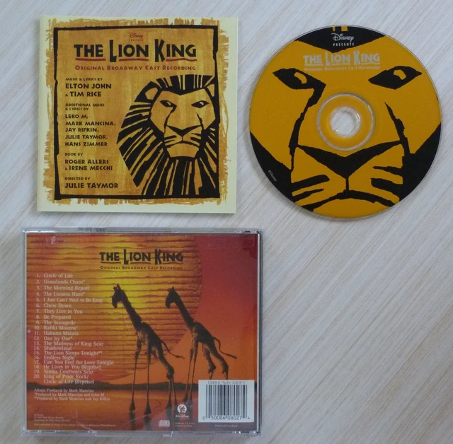 LE ROI LION BO Walt Disney - Elton John Hans Zimmer | CD Album EUR 9,90 ...