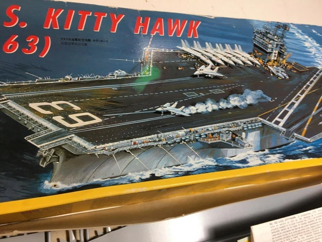 USS KITTY HAWK Aircraft carrier Kit as shown in photos Boat / Ship ...