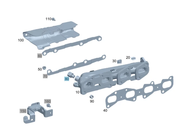 GENUINE MERCEDES BEN Sprinter Temperature Sensor Exhaust Connection ...