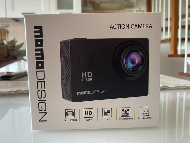 MOMO DESIGN ACTION Camera 1080P - Aperta Mai Usata EUR 45,00 - PicClick IT