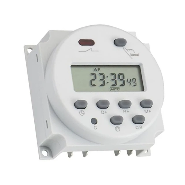 DIGITAL LCD POWER Weekly Programmable Timer Relay Switch CN101A DC12V ...