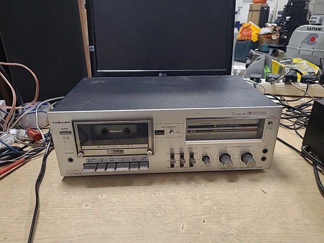 TOSHIBA STEREO Cassette Deck Model PC-445 - Spares Or Repairs £29.99 - PicClick UK