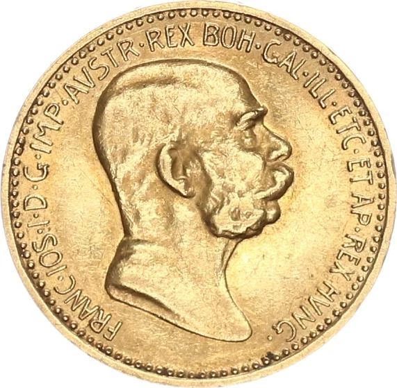 ÖSTERREICH KAISERREICH FRANZ Joseph I. 10 Kronen 1908 Wien 60 Jahre ...