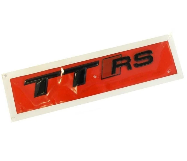 ORIGINAL AUDI TTRS Black Edition Rear Badge Emblem Sticker Logo Tuning ...