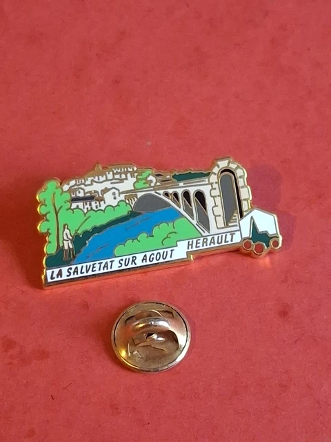 PIN'S PINS PLUS beaux villages de France PBVF LB LA Salvetat Sur Acout ...