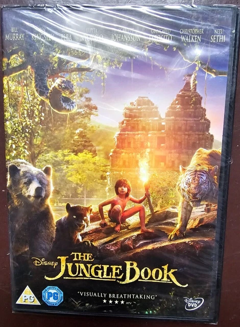 THE JUNGLE BOOK re-make Disney DVD, 2016 Bill Murray Idris Elba NEW ...