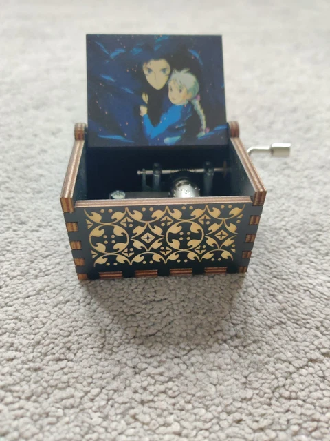 HOWL'S MOVING CASTLE RARE Music Box Studio Ghibli Wood BRAND NEW! Free ...