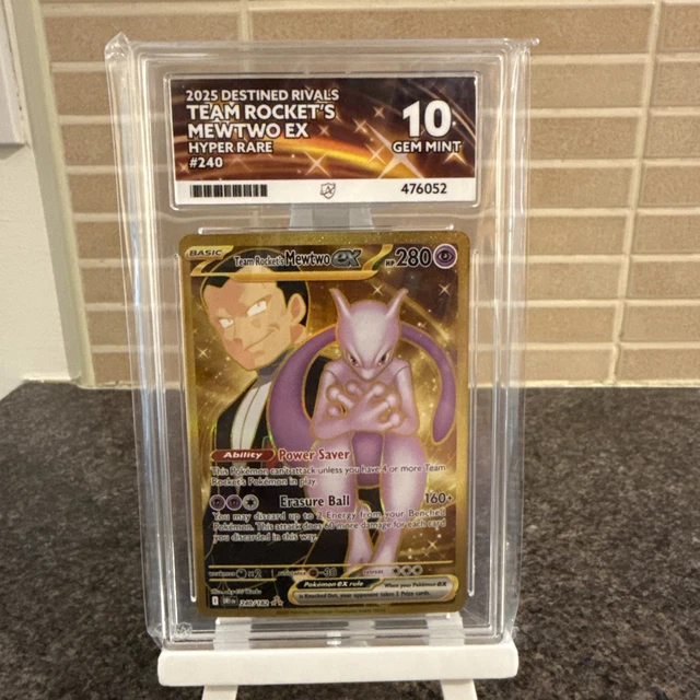 POKÉMON DESTINED RIVALS - Team Rocket’s Mewtwo ex 240/182 Gold Hyper ...