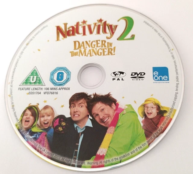 NATIVITY 2 DANGER In The Manger DVD Disc Only *Buy 6 Get 6 Free* £2.00 ...