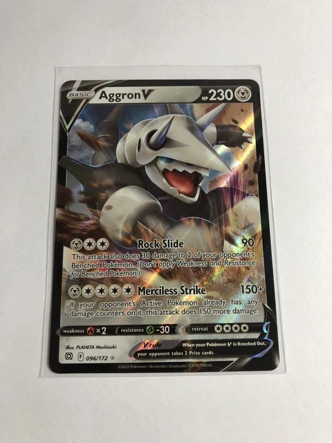 CARTE POKEMON AGGRON V 096/172 Anglais NM Brilliant Stars EUR 1,00 ...