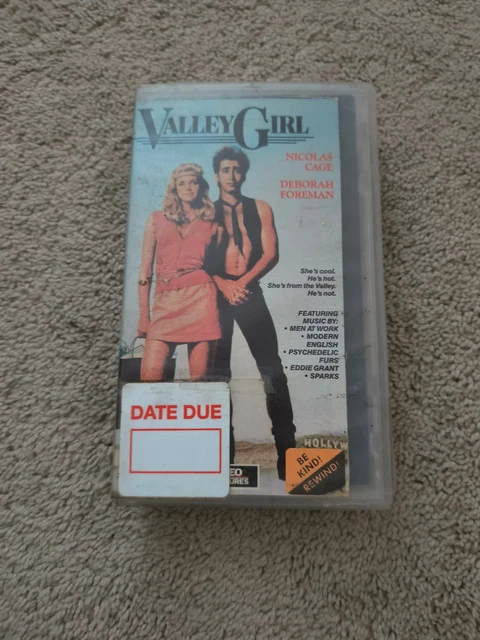 VHS: VALLEY GIRL: Nicholas Cage, Deborah Foreman £7.26 - PicClick UK