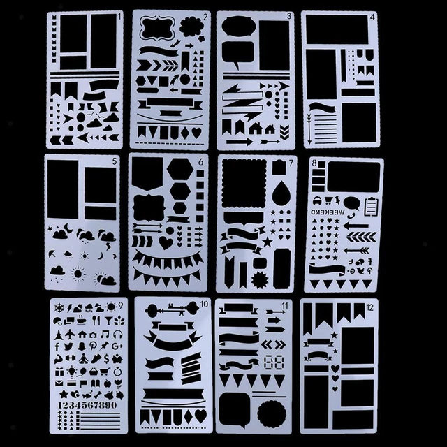 12 SET TEMPLATE drawing template technical drawing plastic £7.16 ...
