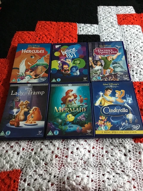 DISNEY DVD BUNDLE 6 in Total Inc Hercules & Inside Out £5.99 - PicClick UK